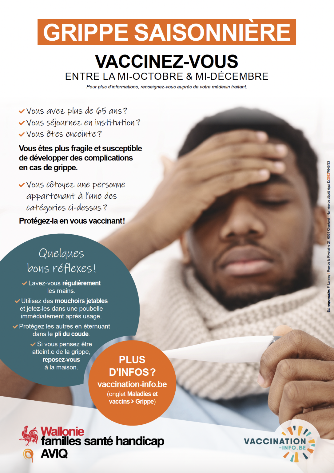 Grippe saisonnière : vaccinez-vous entre la mi-octobre et la mi ...